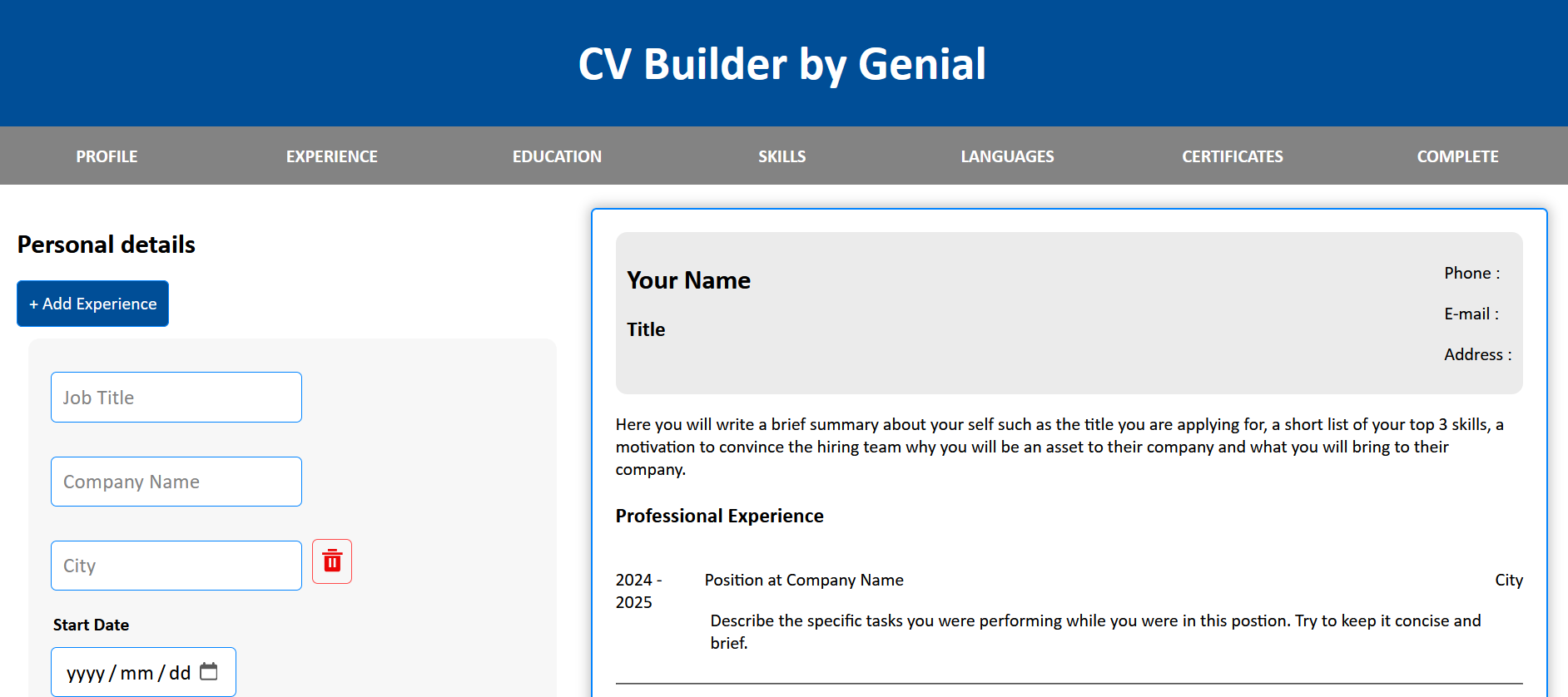 Genial Ingele Portolio